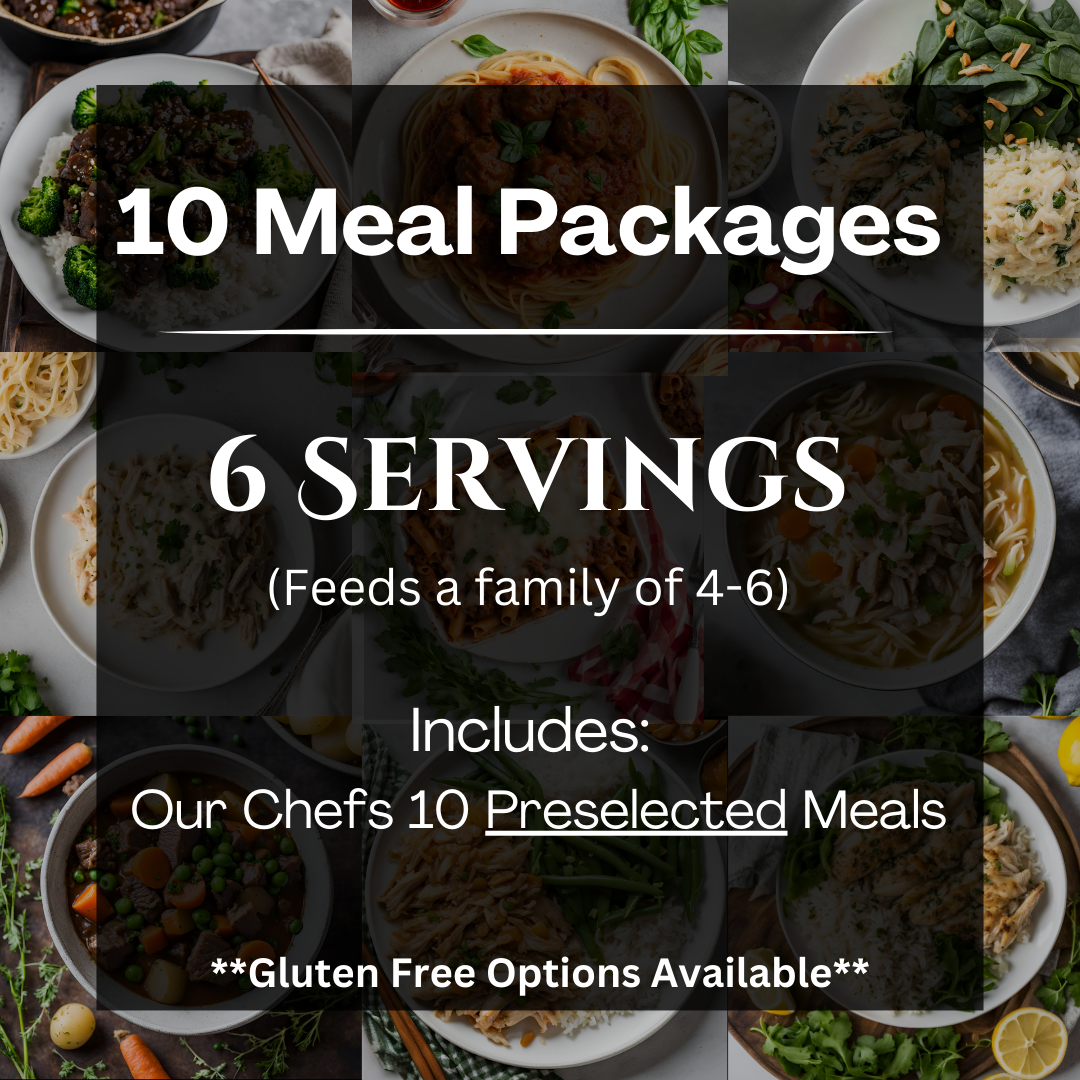 Prepared Meal Delivery Kit: 10 Meal Package, 5-6 Servings – Sunshine Meals