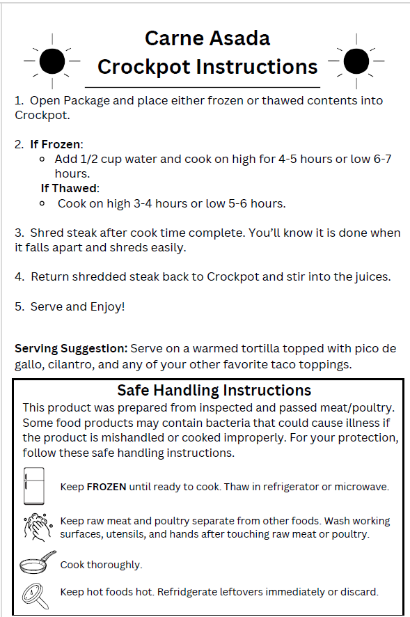Carne Asada Nutritional Facts – Sunshine Meals